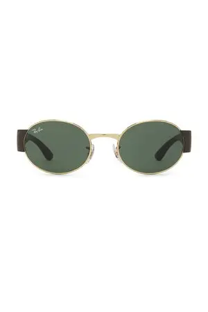 Ray-ban Sunglasses With Metal Frame - Gold & Green