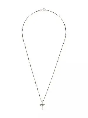 Emanuele Bicocchi Cross Pendant Necklace - Silver