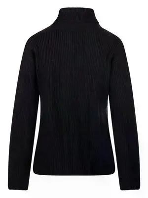 P.a.r.o.s.h Ribbed Knit Zip-fastening Turtleneck Jumper