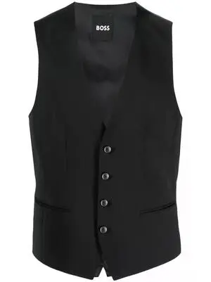 BOSS Adjustable Cotton-blend Waistcoat