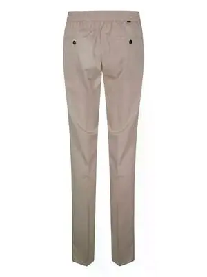 Incotex Pleated Drawstring Trousers - Neutrals