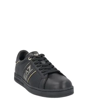 EA7 Soft Leather Sneakers