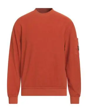 C.P. COMPANY Cotton Fleece Sweatshirt Rust