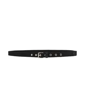 THEORY PROJECT Canvas Belt With Buckle - Black