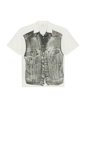 Neuw Digital Biker Shirt In White