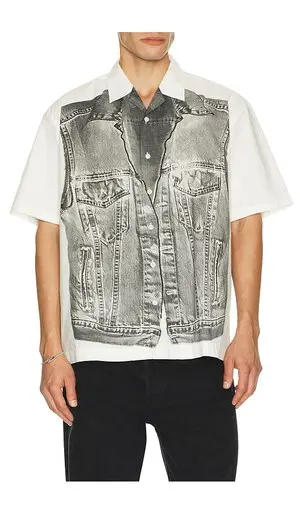 Neuw Digital Biker Shirt In White