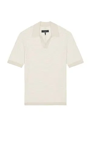 Rag & Bone Rag & Bone Harvey Chevron Johnny Polo In Cream. Desert Sand