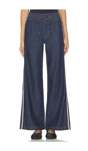 Women's Baggy Jeans with Tuxedo Stripe