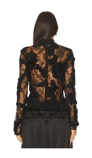 AKNVAS Freja Lace Top - Black