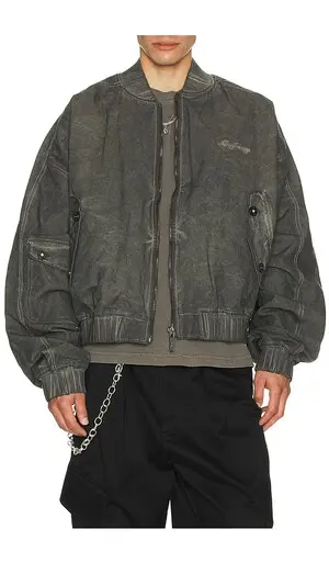 MADFRENZY Oversized Bomber Jacket