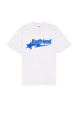 BADFRIEND Star Logo Tee In Grey - Heather Grey