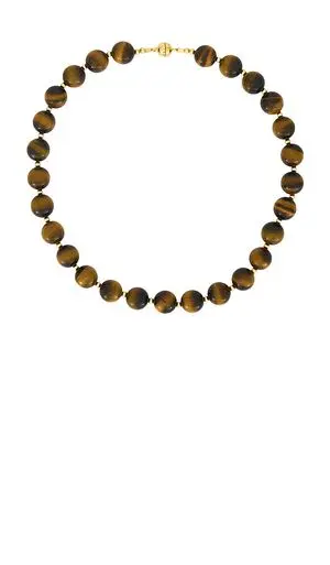 JENNIFER BEHR Jennifer Behr Corisande Necklace In Brown. Tiger's Eye
