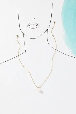Nadri Venus Pearl Drop Necklace
