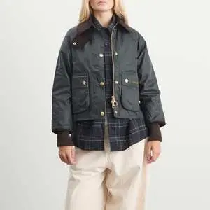 Barbour Cropped Beadnell Wax Jacket