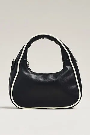 MELIE BIANCO Piped Mini Shoulder Bag - Black