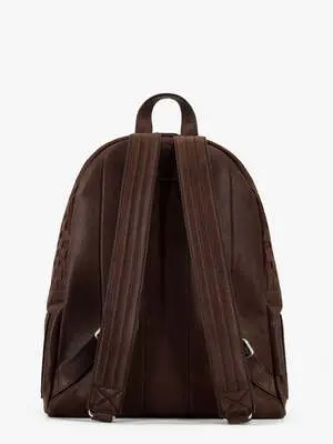 ORTIGNI Leather Backpack With Intrecciato Motif