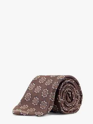Kiton Silk Tie - Brown