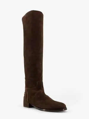 Dolce & Gabbana Suede Knee High Boots