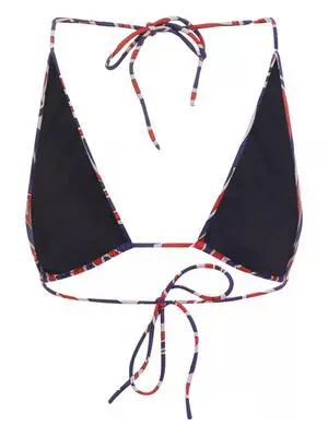 Emilio Pucci Abstract-print Triangle Bikini Top