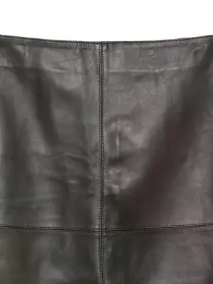 Soeur Leather A-line Skirt