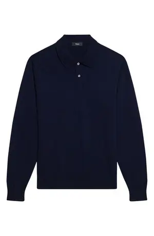 Theory Goris Cashmere Polo Sweater
