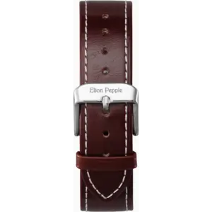 ELTON PEPPLE Loop Stitch Strap - Dark Brown