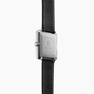 ELTON PEPPLE Watch With Calfskin Leather Strap - Eggshell White/black/silver