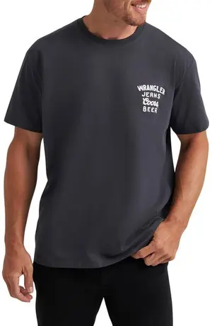 Wrangler X Coors® Embroidered Logo T-shirt - Black