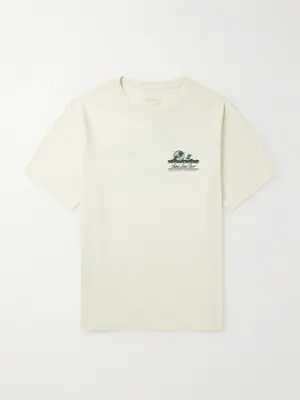 Aimé Leon Dore Unisphere Logo-print Cotton-jersey T-shirt - Neutrals
