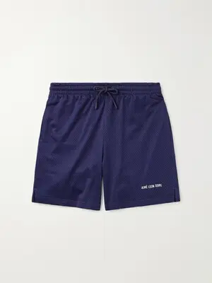 Aimé Leon Dore Straight-leg Logo-print Mesh Shorts