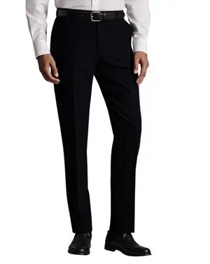 CHARLES TYRWHITT Windowpane Slim Fit Trousers