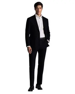 CHARLES TYRWHITT Windowpane Slim Fit Trousers