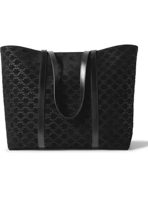 Celine Horizontal Museum Triomphe Tote Bag - Black