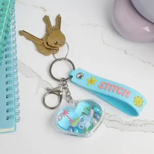Disney Stitch Liquid Surf And Sun Keychain