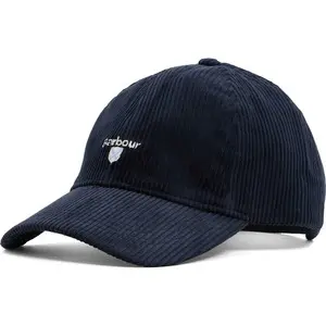 Barbour Preston Adjustable Corduroy Cap - Navy
