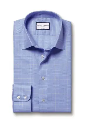 CHARLES TYRWHITT Non-iron Prince Of Wales Check Shirt