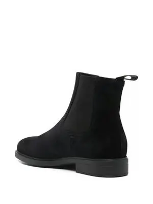 DOUCAL'S Elastic Panel Suede Boots - Blue