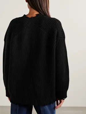 Simkhai Willa Distressed Wool Sweater