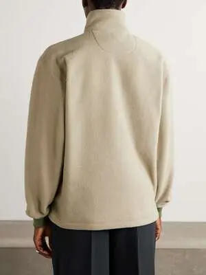 Aimé Leon Dore Embroidered Fleece Sweatshirt - Beige