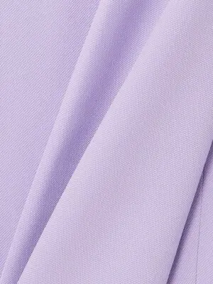 Wardrobe.NYC Pleated Grain De Poudre Wool Pants - Purple