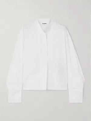 JIL SANDER Thursday Cotton-poplin Shirt - Neutrals