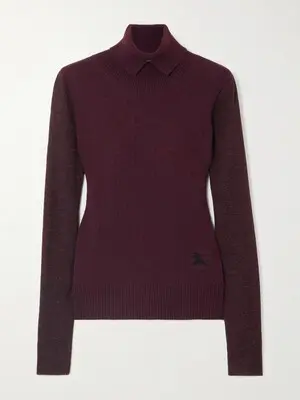 Burberry Brushed Wool-blend Turtleneck Sweater
