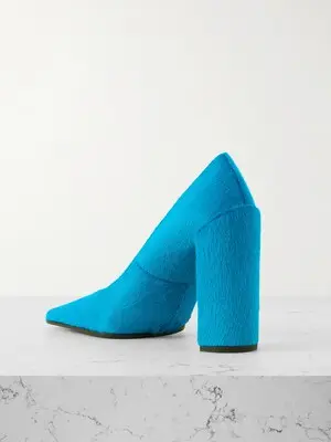 Alaïa 90 Calf Hair Pumps - Blue