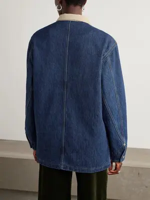 Aimé Leon Dore Corduroy-trimmed Denim Chore Jacket