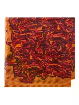 Malìparmi Geometric-pattern Scarf - Orange