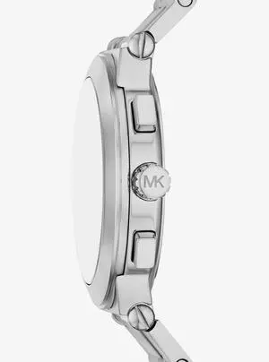 Michael Kors Oversized Billie Watch With Blue Dial - Silver