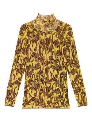 Malìparmi Floral-print Turtleneck Top