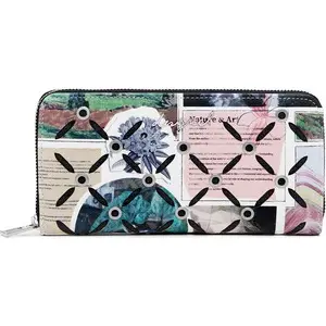 Desigual Grommet Zip-around Wallet - Off White
