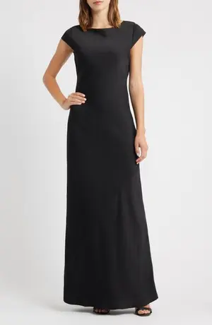 WAYF Johanna Open Back Gown