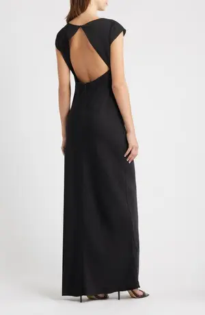 WAYF Johanna Open Back Gown